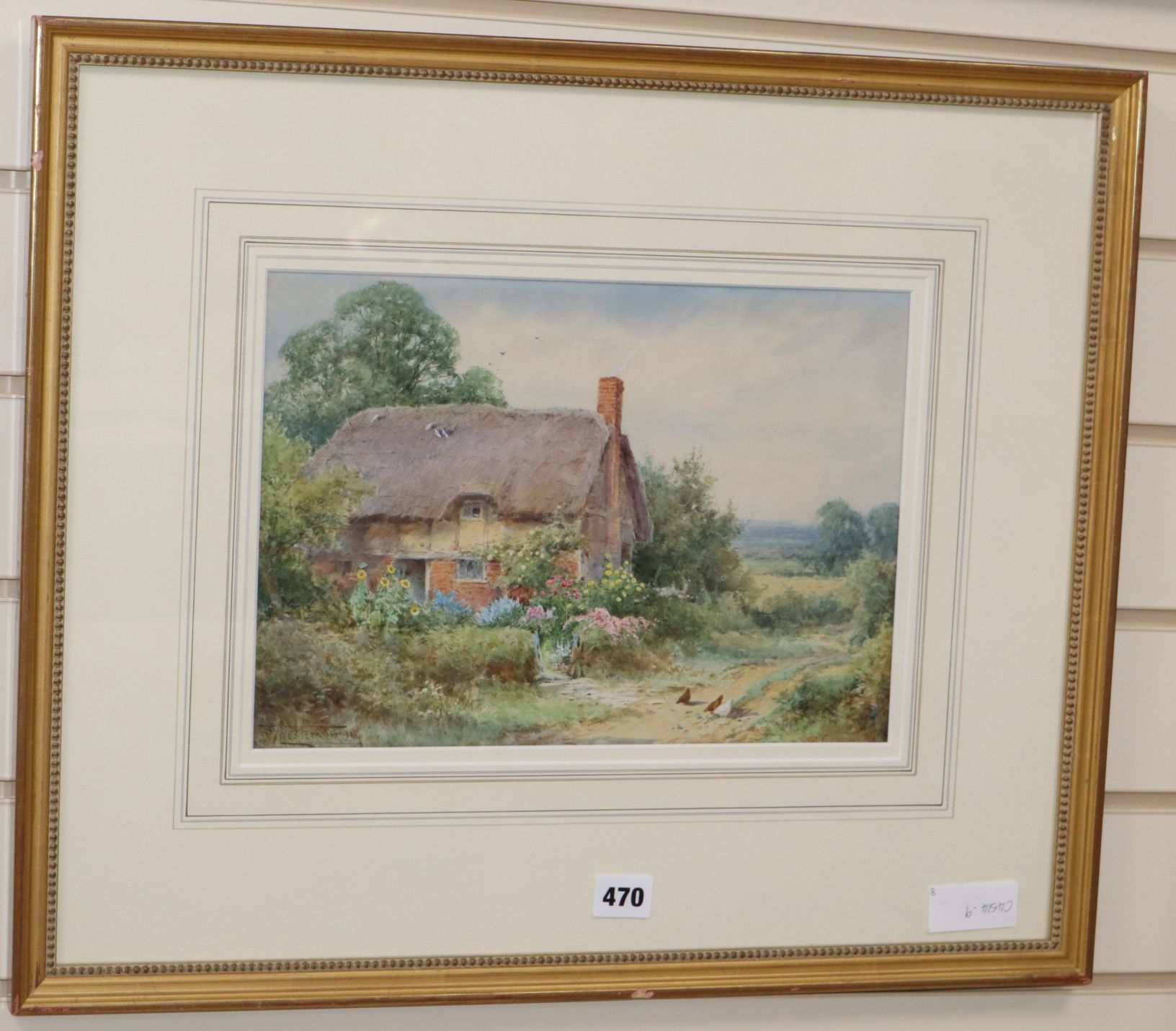 Henry Sylvester Stannard, watercolour, Near Hanney, Berks, signed, 23 x ...